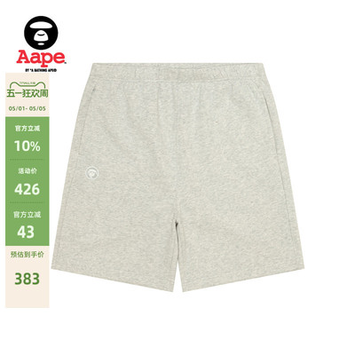 Aape刺绣简约潮流休闲短裤