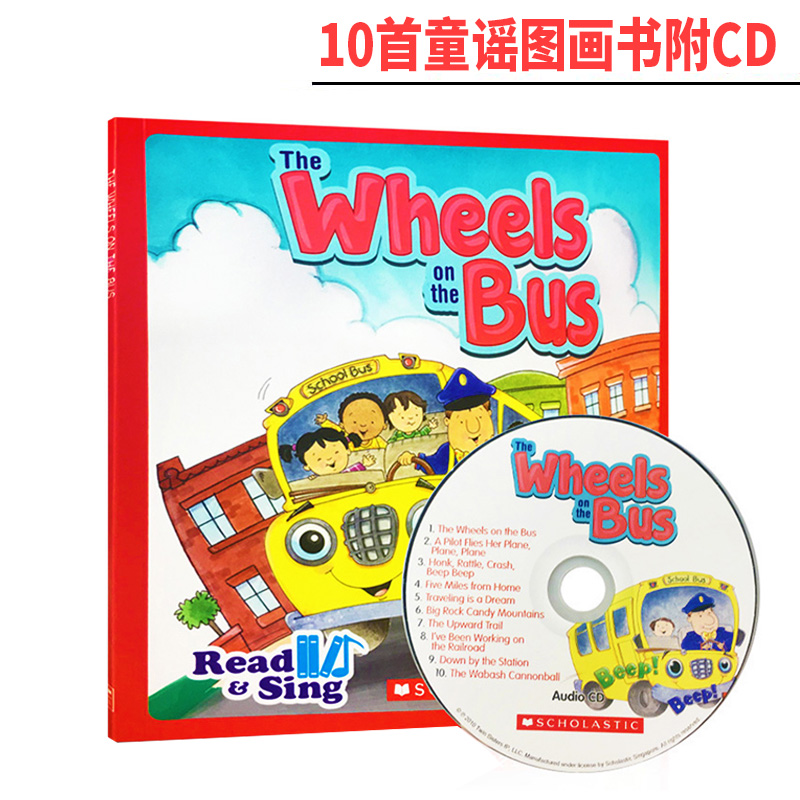 英文原版 Read& Sing The Wheel on The Bus公车巴士上的轮子 Five Miles From Home附CD学乐 ...