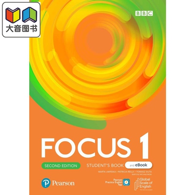 预售 FOCUS 2E LEVEL 1 SB WITH PEP BASIC PACK 培生中学英语Focus教材 学生书含电子资源包 1级别 英文原版  大音