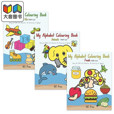 我的字母涂色书儿童书写教程系列
