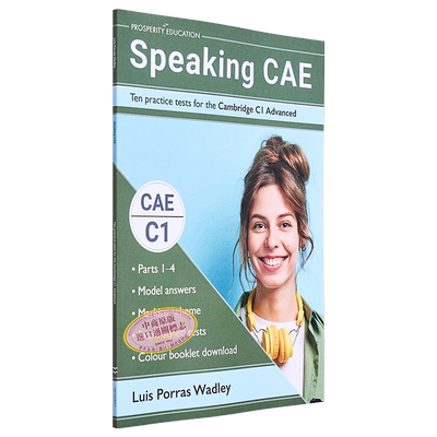 预售 Prosperity Cambridge C1 CAE Advanced Speaking Ten practice tests 2021 模拟练习测试 英文原版剑桥英语