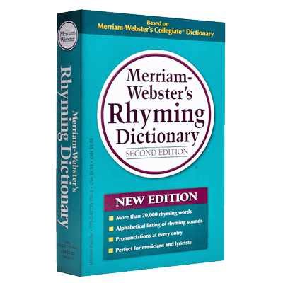 麦林韦氏英语字典词典辞典系列 Merriam Websters Rhyming Dictionary 韵律字典 第二版 英英 英文原版进口工具书