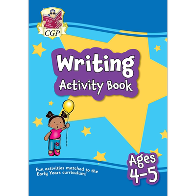 英国原版CGP教辅 New Writing Activity Book for Ages 4-5 home learning 4-5岁新版写作活动书 家庭学习 大音