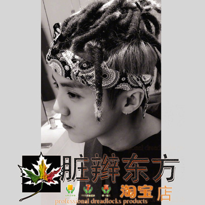 【脏辫东方】鹿晗同款雷鬼头脏辫男小脏辫短脏辫手工钩dreadlock