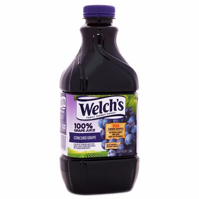 特选美国 威路氏Welch's纯提子汁瓶装绝无添加糖水果饮料香港进口