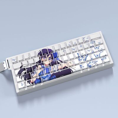 名侦探柯南小兰键帽侧刻透光适配迈从Ace60 made68 ATKRS6魔导士