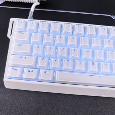 XVX果冻水晶键帽正刻透光适配迈从Ace68Air夜魔EV63前行者X87 ATK