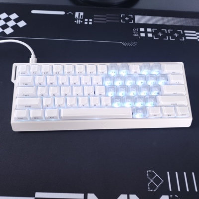 XVX果冻水晶拼雾透爱心键帽适配EZ63迈从Ace68前行者X87美加狮ATK