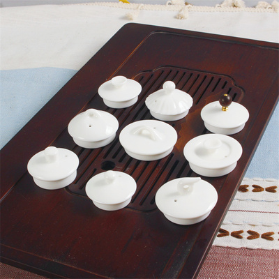 羊脂玉白瓷壶盖盖子茶壶盖配件