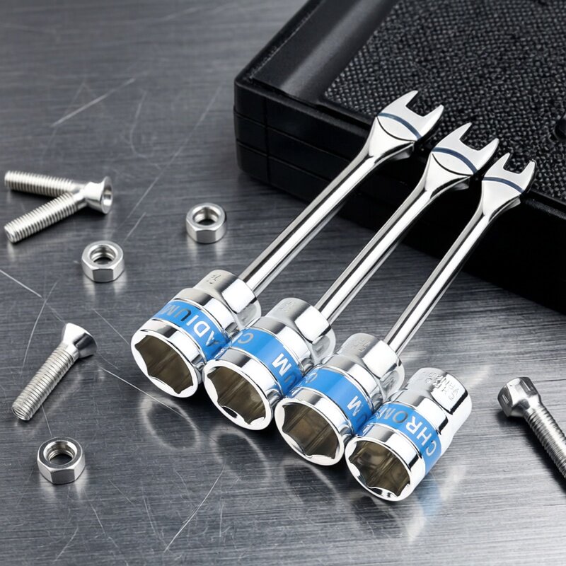 1/2六角短大飞套筒头套棘轮扳手套管头内六角方头12mm17mm19mm21