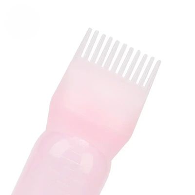 Pink Salon Empty Hair Dye Bottle With Applicator Brush Dyein