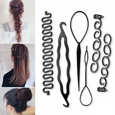 1/2/3/4pcs/set Ponytail Hair Styling Tools Ponytail Holder T
