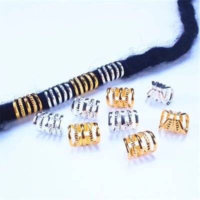 Golden Silver Rings for Braids Jewelry Ring Dread Dreadlock