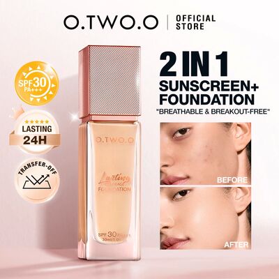 Liquid Coverage Foundation Cream Matte Moisturizing Oil-cont