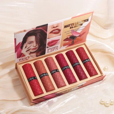 Six-color Long-lasting Premium Lipstick Set Water-resistant