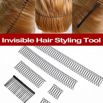 Black Invisible Female Roll Black Curve Clip Pin Invisible B