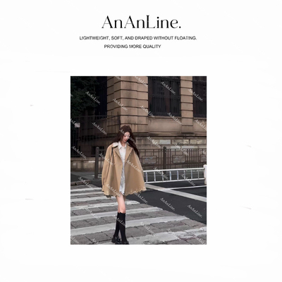 AnAnLine.【卢浮宫】26年春季娃娃领刺绣下摆蕾丝领口千金风衣