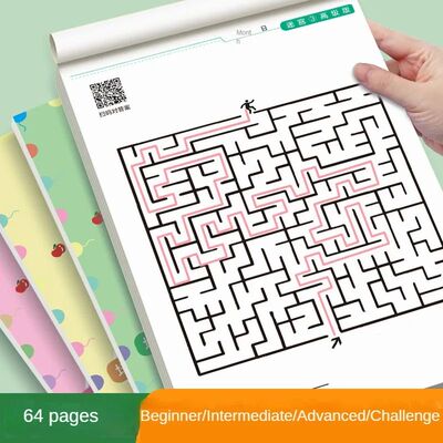 Children Maze Game Book Student Concentration Training Intel