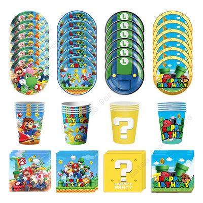 Super Mario Bros Birthday Decoration Party Supplies Tableclo