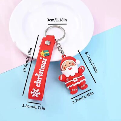 6PCS/3PCS/1PC Santa Claus Snowman 3D Soft Plastic Doll Bag P