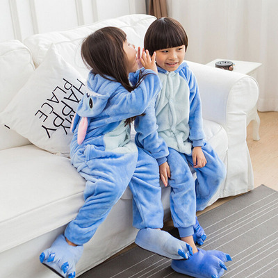Kids Stitch Unicorn Kigurumi Onesie Boy Girl Halloween