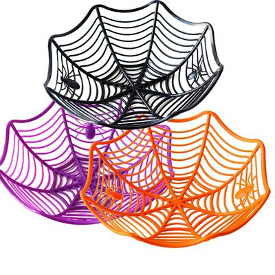 Large Halloween Spider Web Bowl Basket Candy Bowls for Hallo