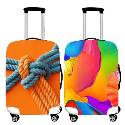 Colorful Graffiti Thicken Luggage Cover Elastic Baggage Cove