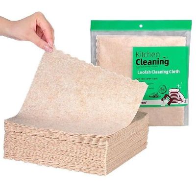 10 pcs Natural Loofah Cellulose Dishcloths for Kitchen Reusa
