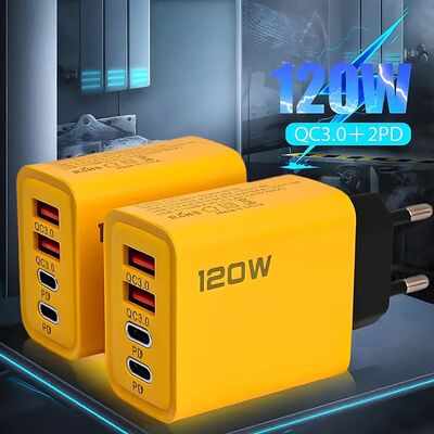 4 Ports USB C PD Charger Quick Charge 3.0 Quick Charging Plug Wall Charger Mobile Phone Adapter for