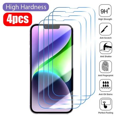4PCS Tempered glass for iphone 14 13 12 11 Pro Max screen protector for iPhone 13 12 11mini 7 8 6 6s
