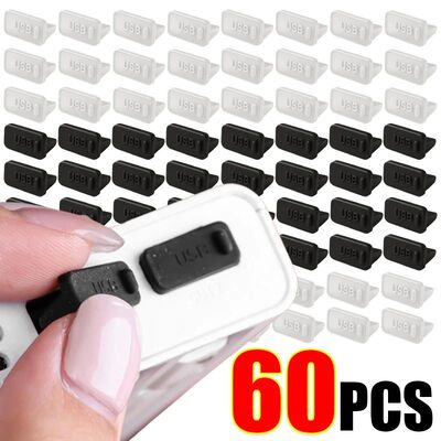 60/40/20/10PCS USB A Dust Plugs for Laptop NotebookPc USB Ch