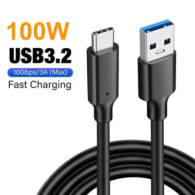 10Gbps USB 3.2 Gen 2 Type C Cable For iPhone 15 Pro Max Macbook iPad Samsung USBC Data Charger 3A Qu