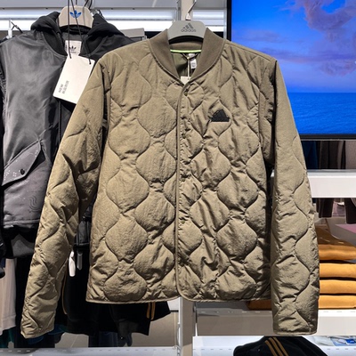 ADIDAS阿迪达斯男子复古训练保暖休闲运动棉衣棉服外套 JE8570