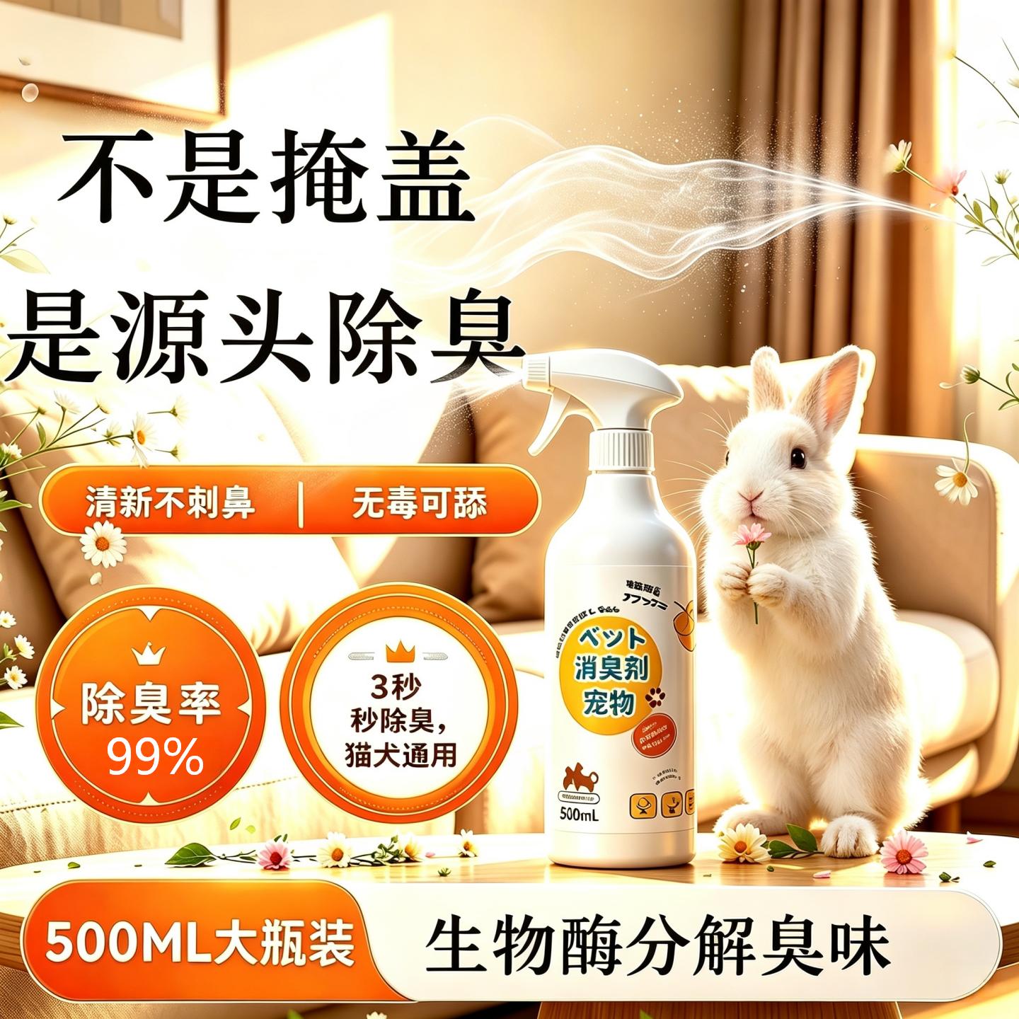 宠物兔除臭除味剂喷雾