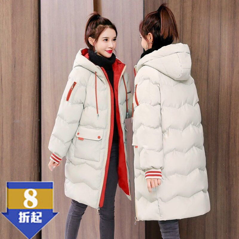 羽绒棉服女冬装面包服新款韩版宽松棉衣女中长款大码加厚棉袄外套
