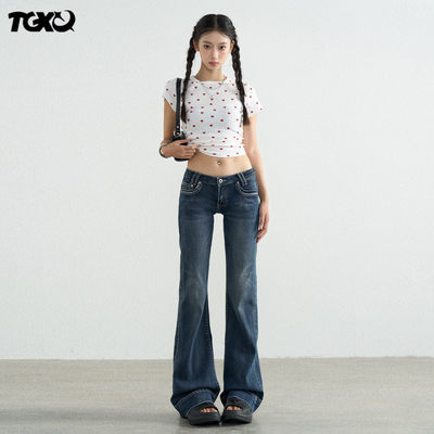 TGXQ美式牛仔裤女2025新