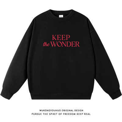 泰剧lingorm邝玲玲KEEP the WONDER陈美玲同款圆领卫衣男女2026款