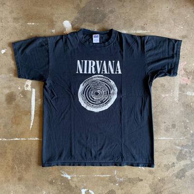 Nirvana T-shirt短袖t恤 Dark blue Street fashion Large