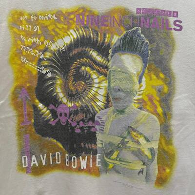 精选好物推荐 90年代工业摇滚华丽摇滚David Bowie巡演短袖T恤