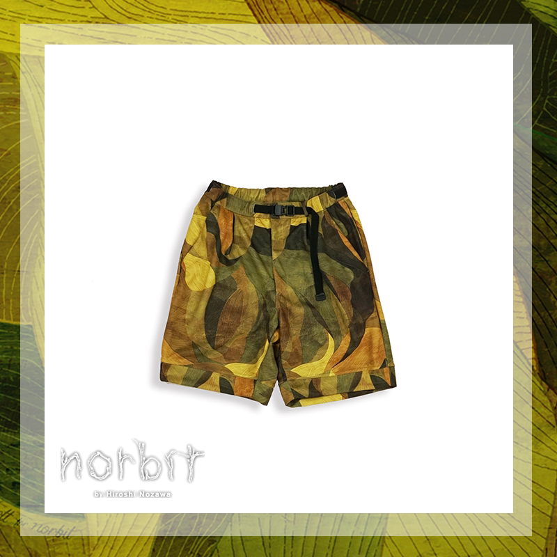 Norbit Aloha pant 山系户外宽松休闲速干尼龙防晒夏威夷印花短裤