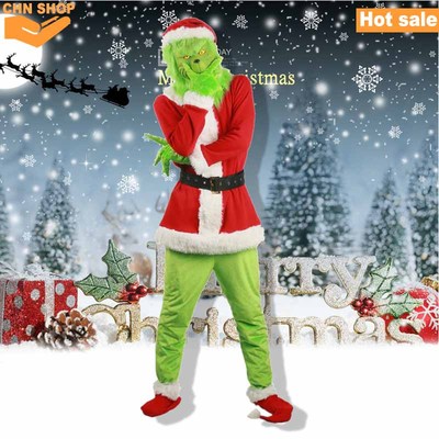 The Grinch cosplay Mask Santa Claus costumes Christmas decor