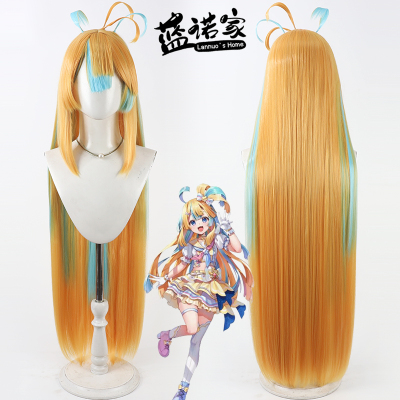 【蓝诺家】虚拟YouTuber播主 天川花乃cos假发 仿真头皮 多处挑染