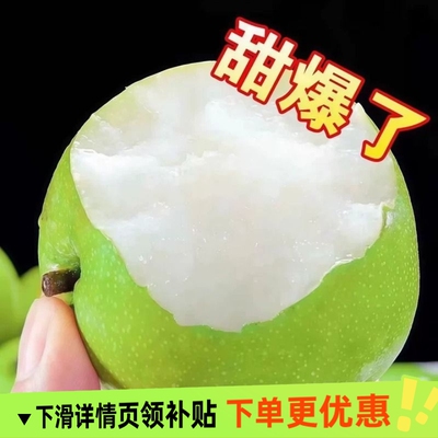 湖北翠冠梨花皮梨青皮梨子新鲜水果脆甜多汁当季整箱包邮产地直发