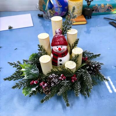 跨境新款Lighted Christmas Village圣诞节装饰灯装饰品摆件