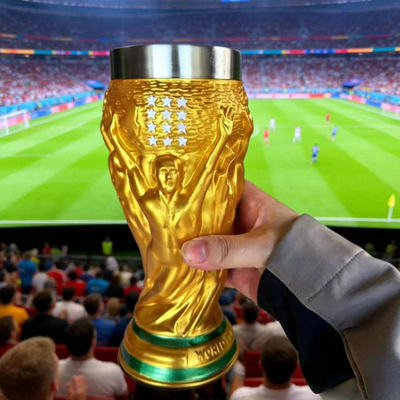 跨境新品World Cup Shape Beer Mug2026美加墨世界杯大力神马克杯