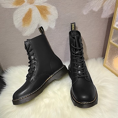 经典内增高马丁靴dr真皮八孔1460
