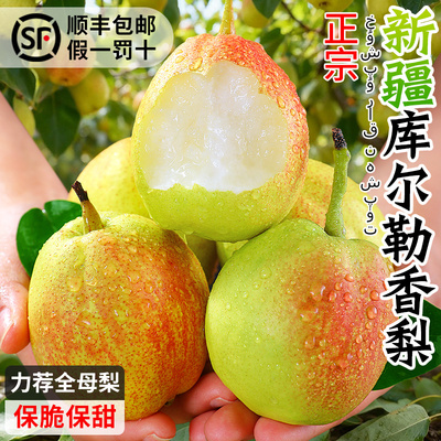 新疆库尔勒香梨脆甜多汁顺丰包邮