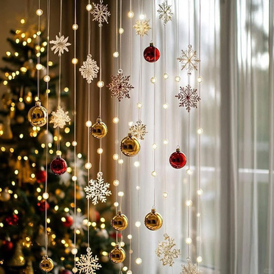 christmas球挂件圣诞节商场店铺珠宝场景布置装饰品氛围感仪式感