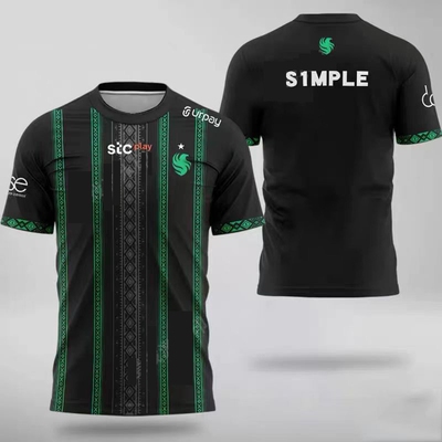 falcons队服csgo比赛衣服major战队服短袖t恤S1MPLE同款可订制ID