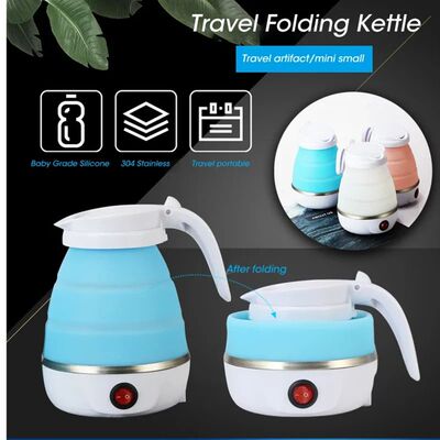 600ML Foldable And Portable Teapot Water Heater Household Tr